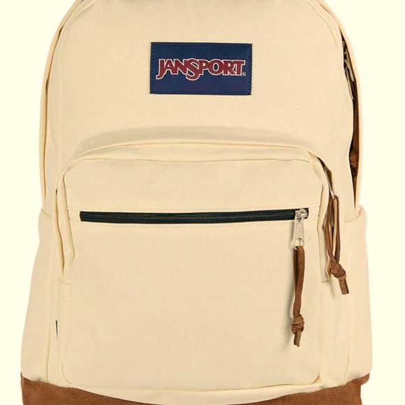 Jansport | Bags | Jansport Classic Beige And Brown Backpack | Poshmark